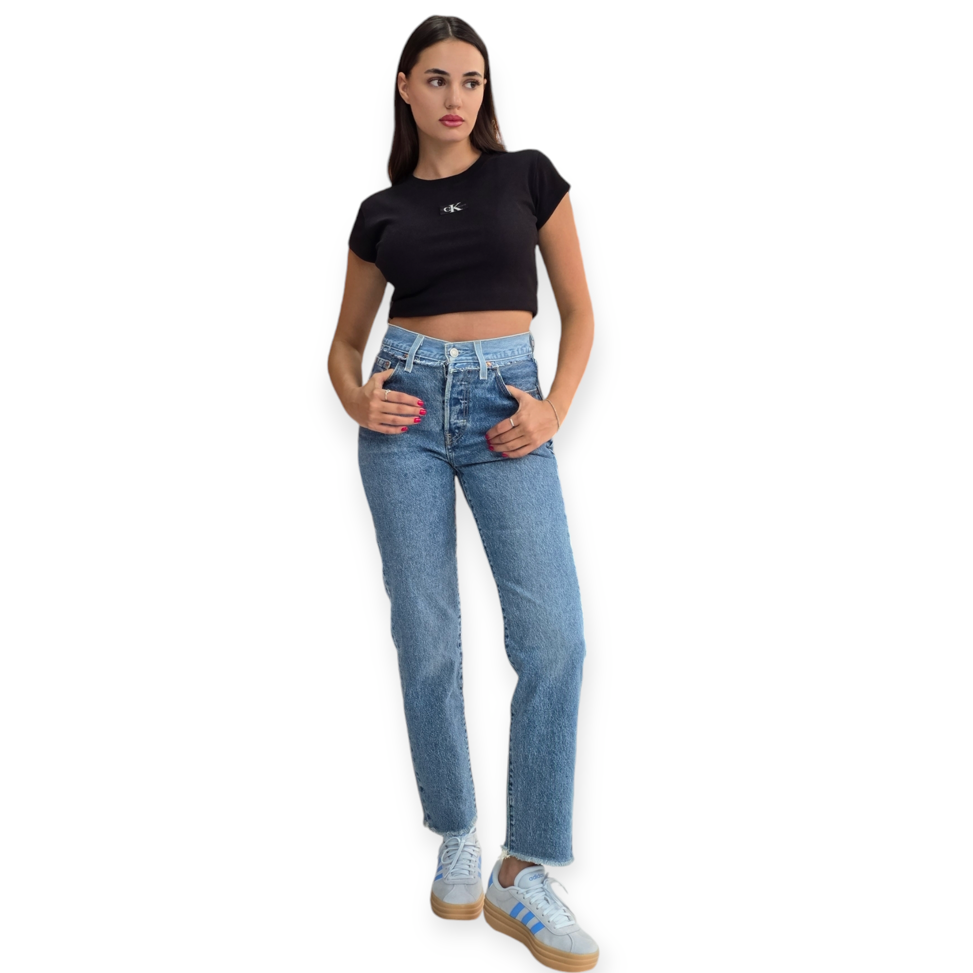 גינס LEVIS 501 CROP CRAFT - ZICO Fashion