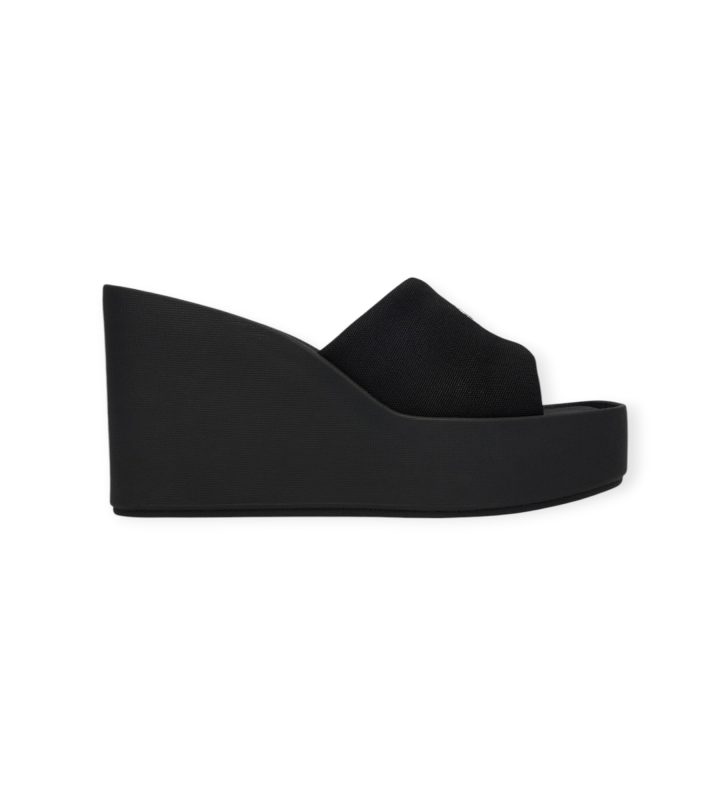 נעלי CALVIN KLEIN WEDGW SANDAL CANVAS - ZICO Fashion
